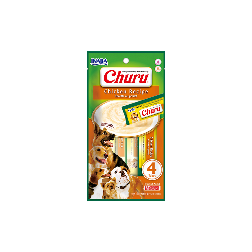 Purê Churu Dog Sabor Frango para Cães 56 g