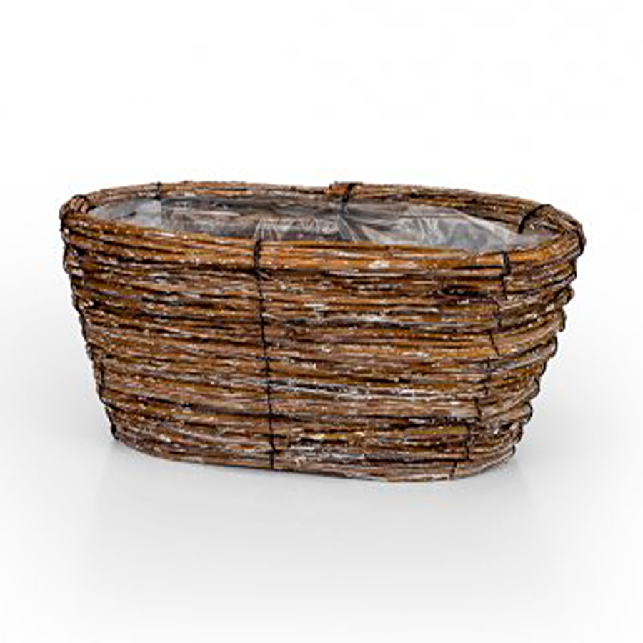 Cachepot Floral Atlanta Ninho Redondo Alto para Jardim