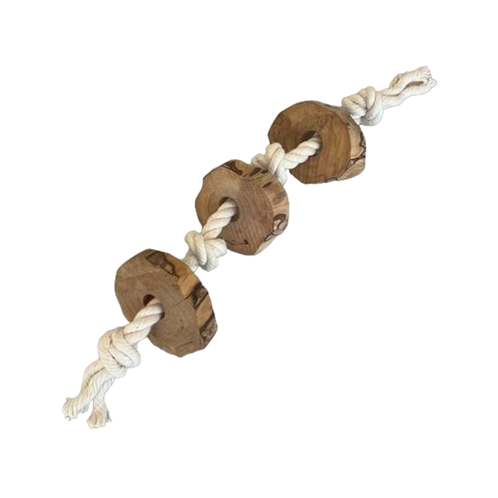 Brinquedo Amicus Corda Wood Brinquedo Sustentavel para Cães